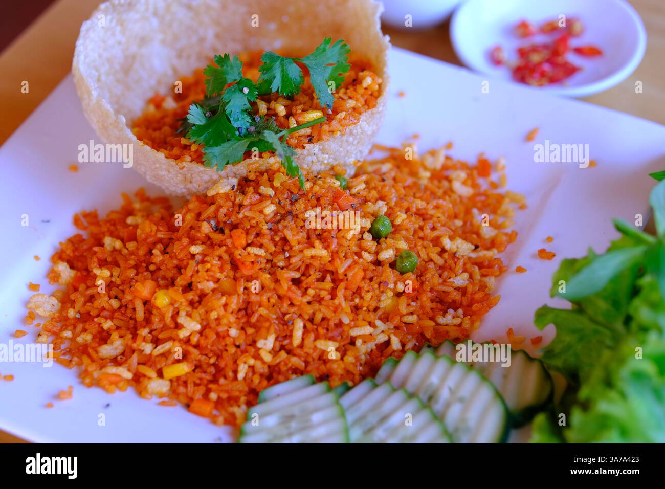 A feast for the eyes and the palate! This colorful vegetarian rice dish ...