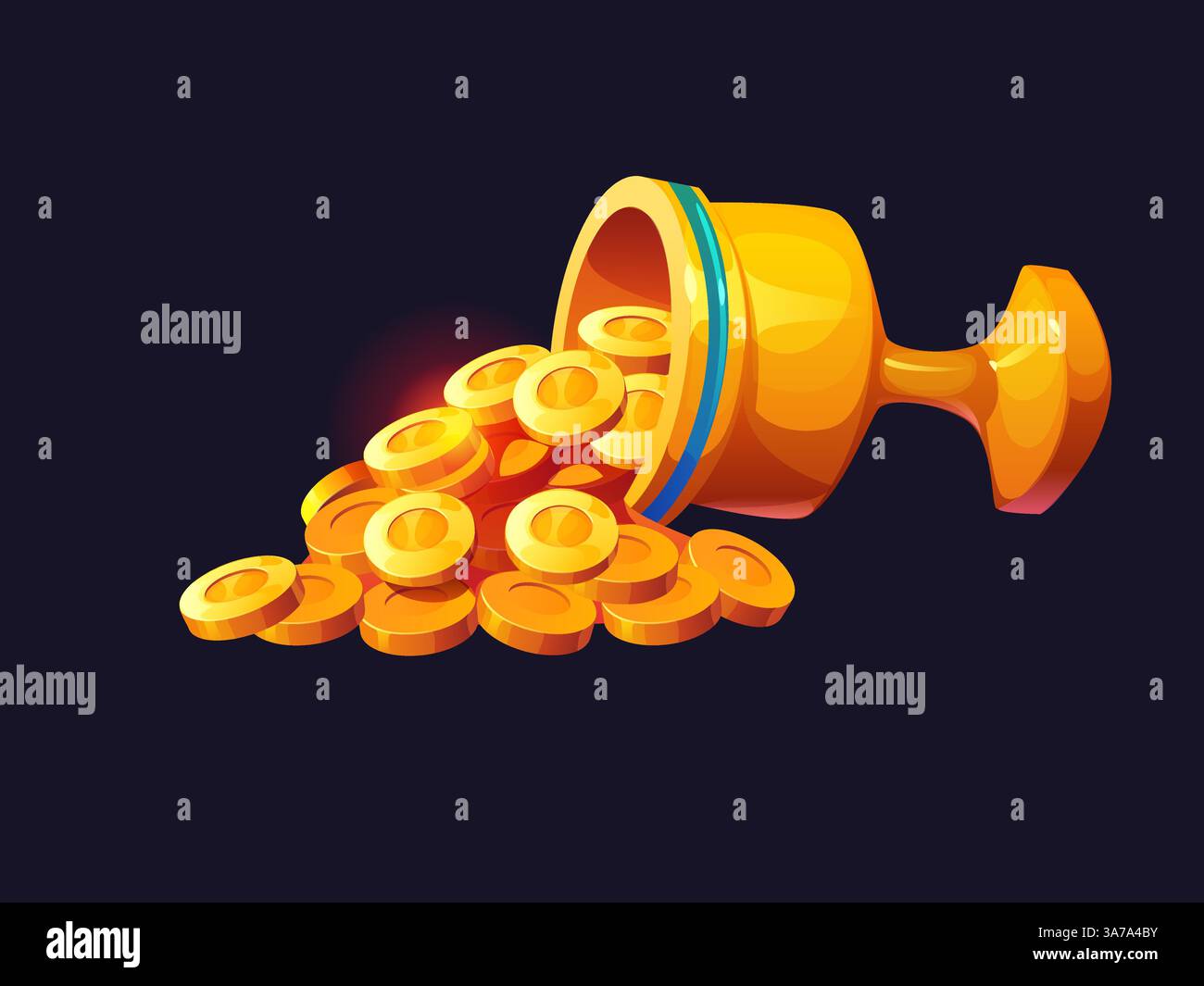 Gold medieval coins out hi-res stock photography and images - Alamy