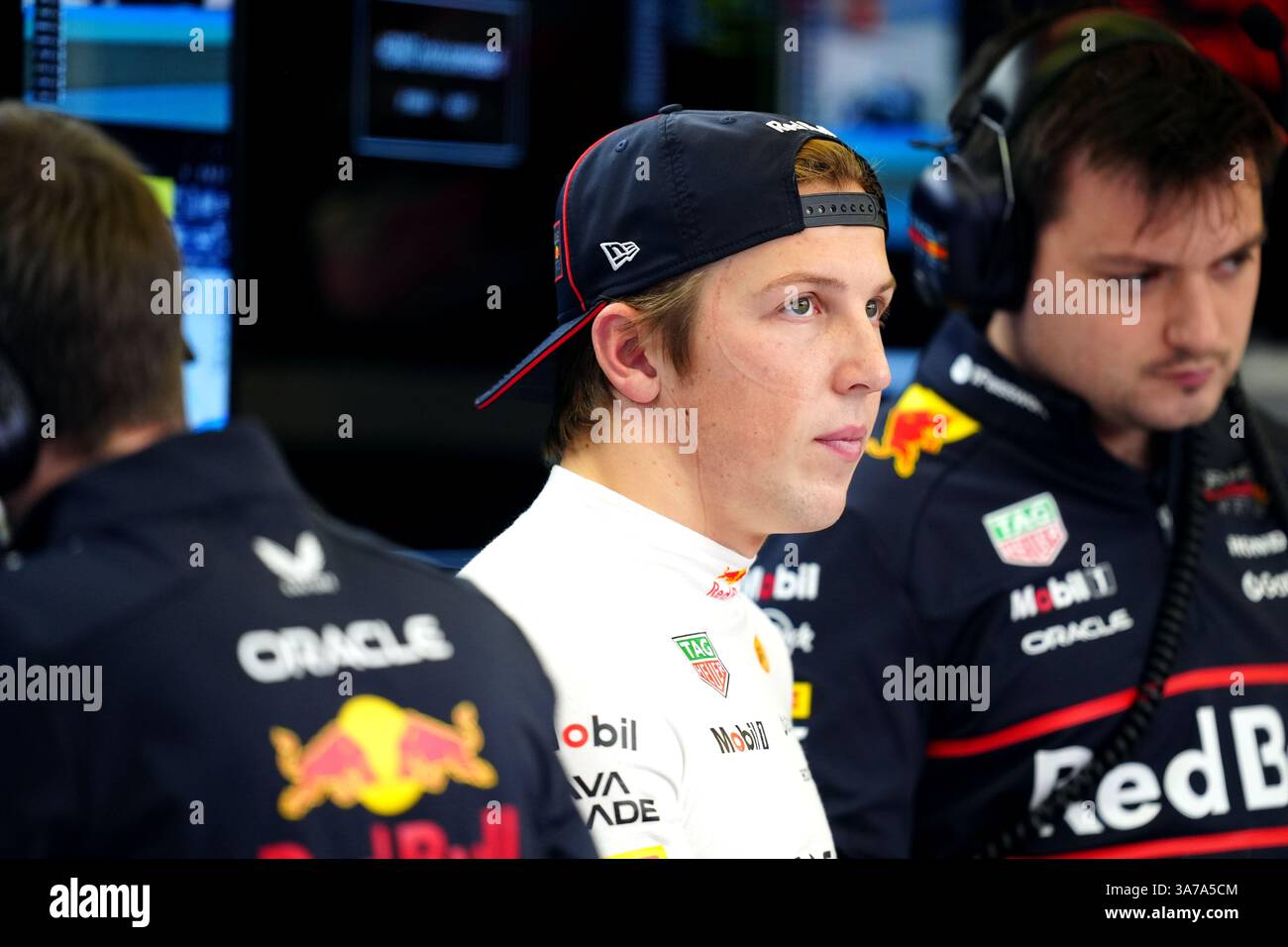 File photo dated 27-02-2025 of Red Bull driver Liam Lawson. Liam Lawson ...