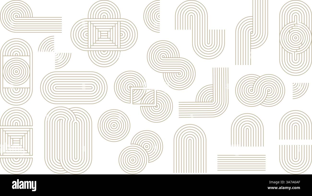 Circle line rope elements Cut Out Stock Images & Pictures - Alamy