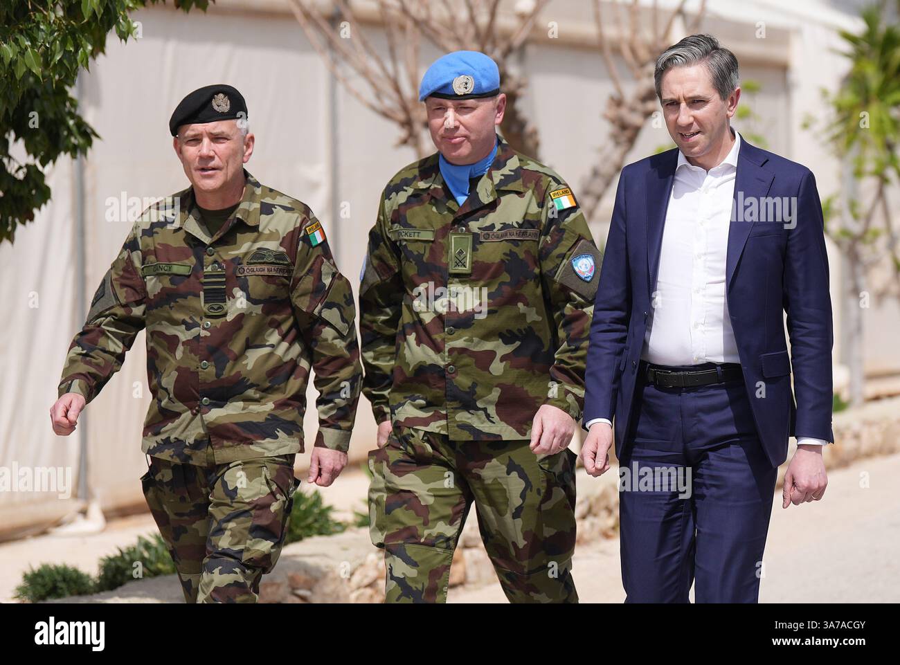 (left to right) Chief of Defence forces Lt General Sean Clancy ...