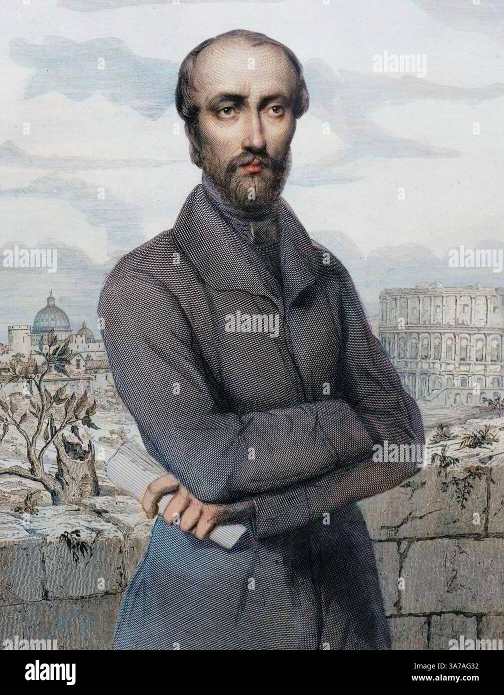 Giuseppe Mazzini, Italian patriot and politician - 1864 Stock Photo - Alamy