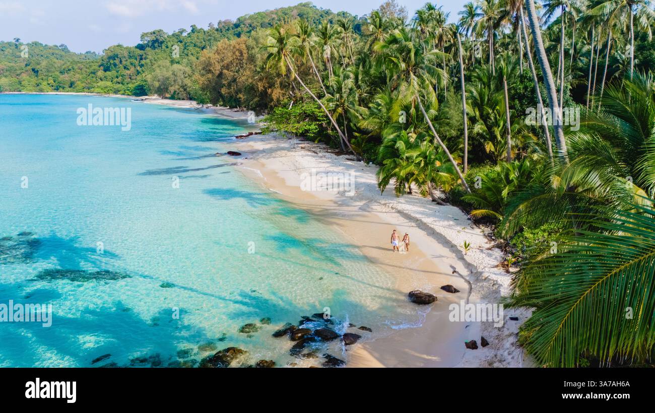 Experience the stunning aerial view of Koh Kood Islands serene beach in ...