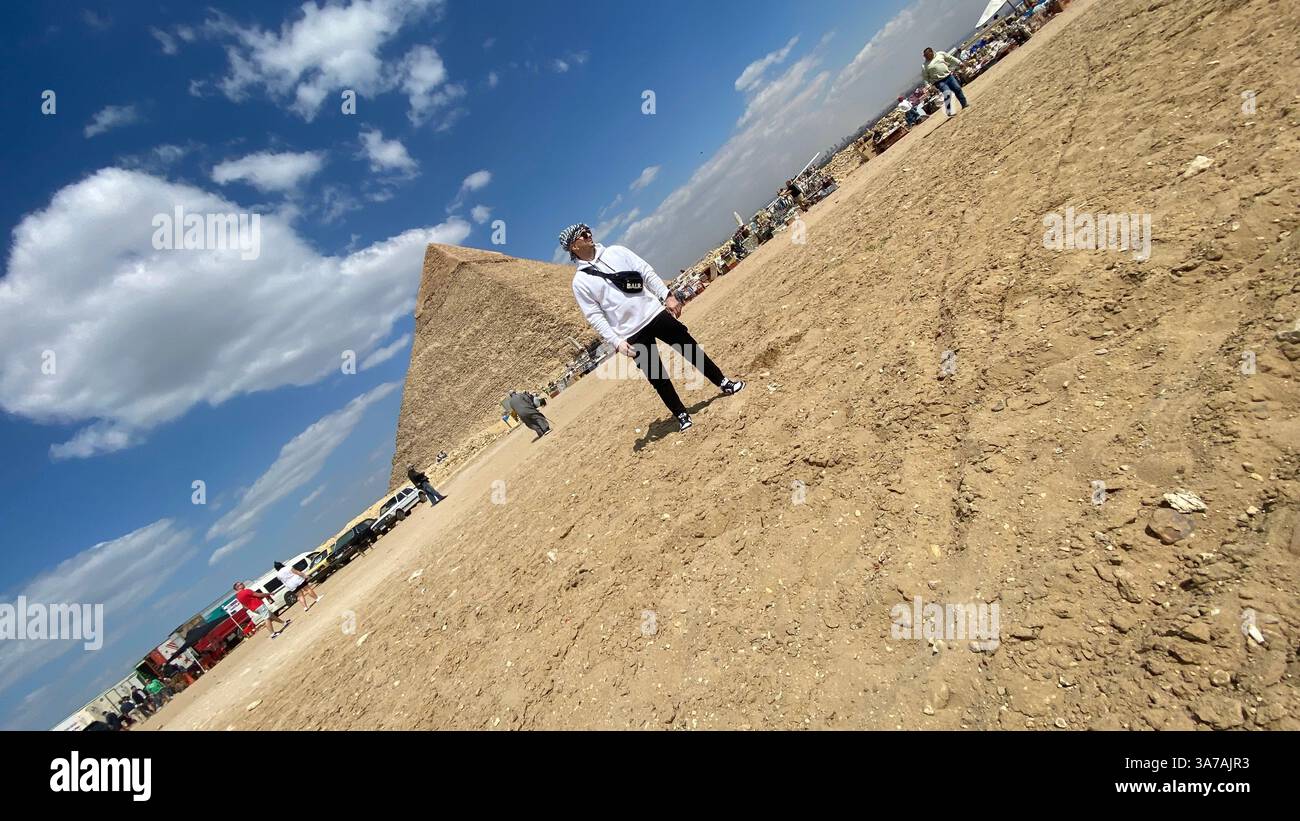 Exploring the Pyramids of Egypt – Ancient Wonders of the World Stock Photo - Alamy