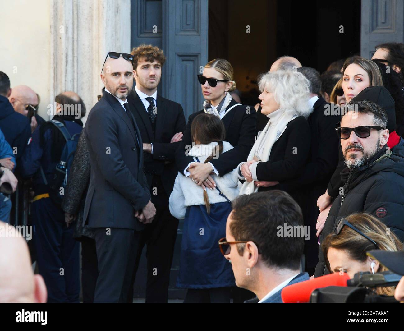 Rome, Italy. 27th Mar, 2025. Rome, Funeral of Eleonora Giorgi in the ...