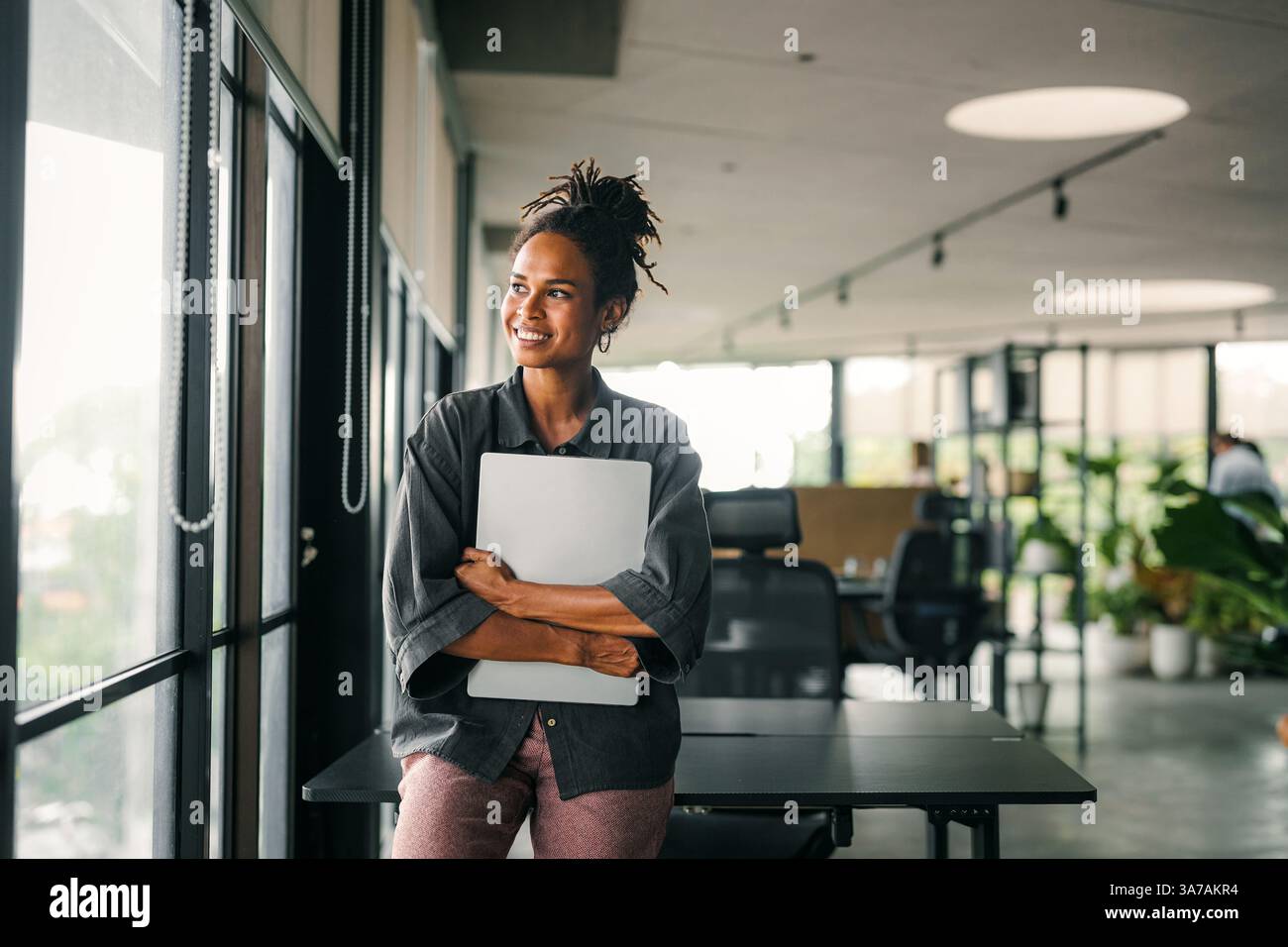 Software engineer using laptop computer with global network connection ...
