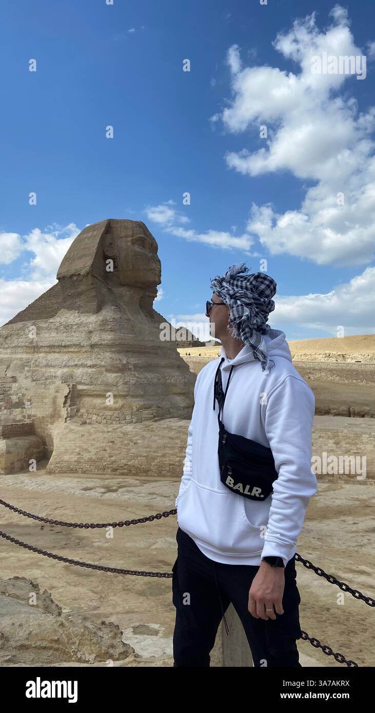 Exploring the Pyramids of Egypt – Ancient Wonders of the World Stock ...