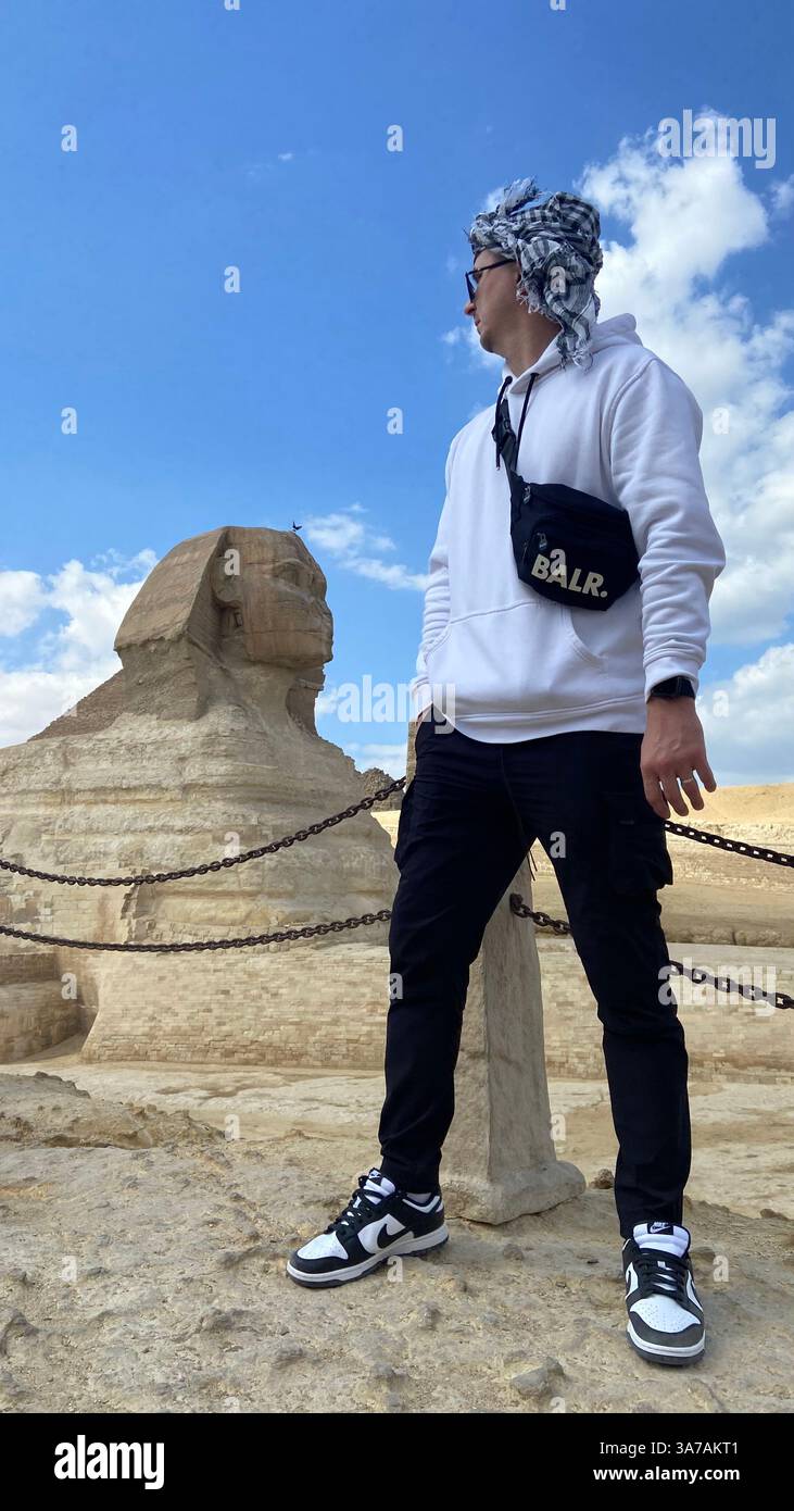 Exploring the Pyramids of Egypt – Ancient Wonders of the World Stock ...