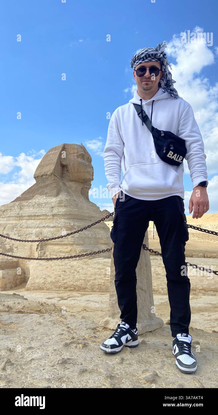 Exploring the Pyramids of Egypt – Ancient Wonders of the World Stock ...