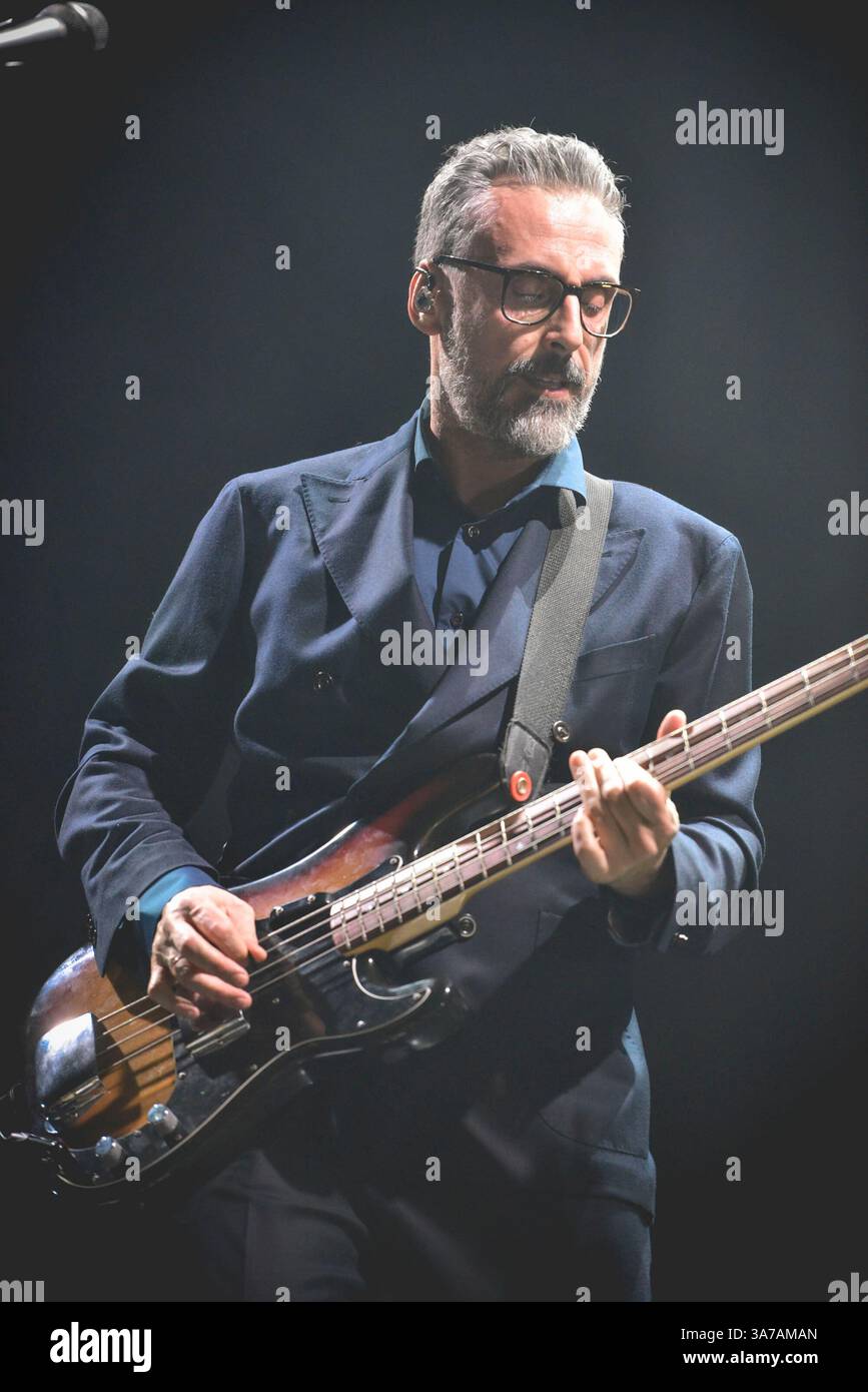 March 26, 2025, Naples, Italy: Italian singer Dario Brunori in art ...