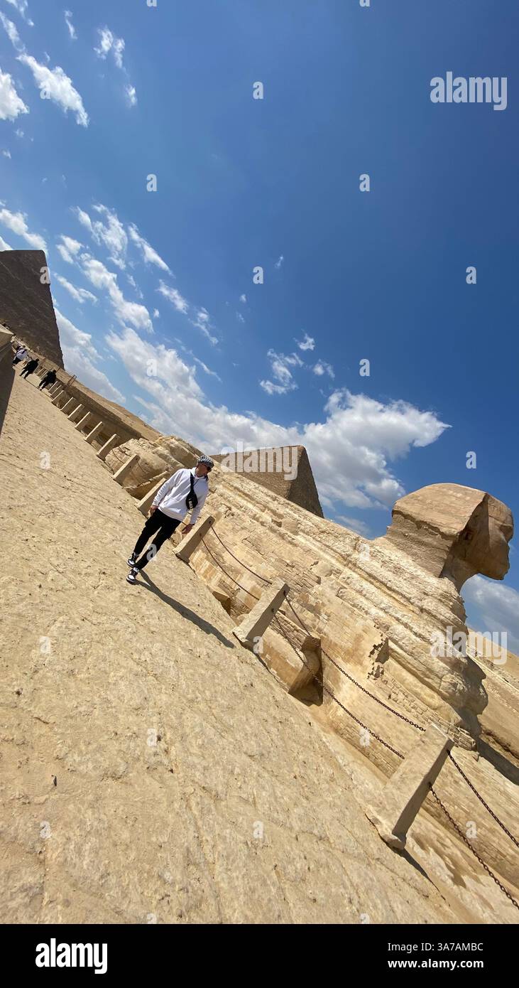 Exploring the Pyramids of Egypt – Ancient Wonders of the World Stock ...