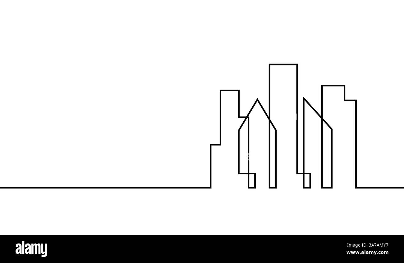 Panoramic view one white Stock Vector Images - Alamy