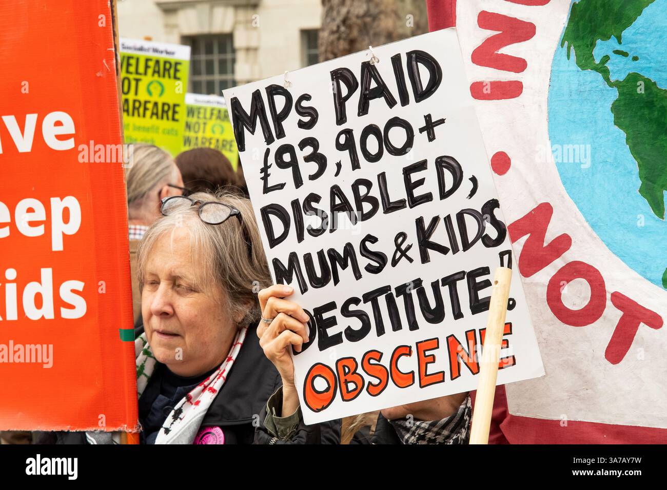 London 26th March 2025. Disabled People Against Cuts (DPAC) and allies ...