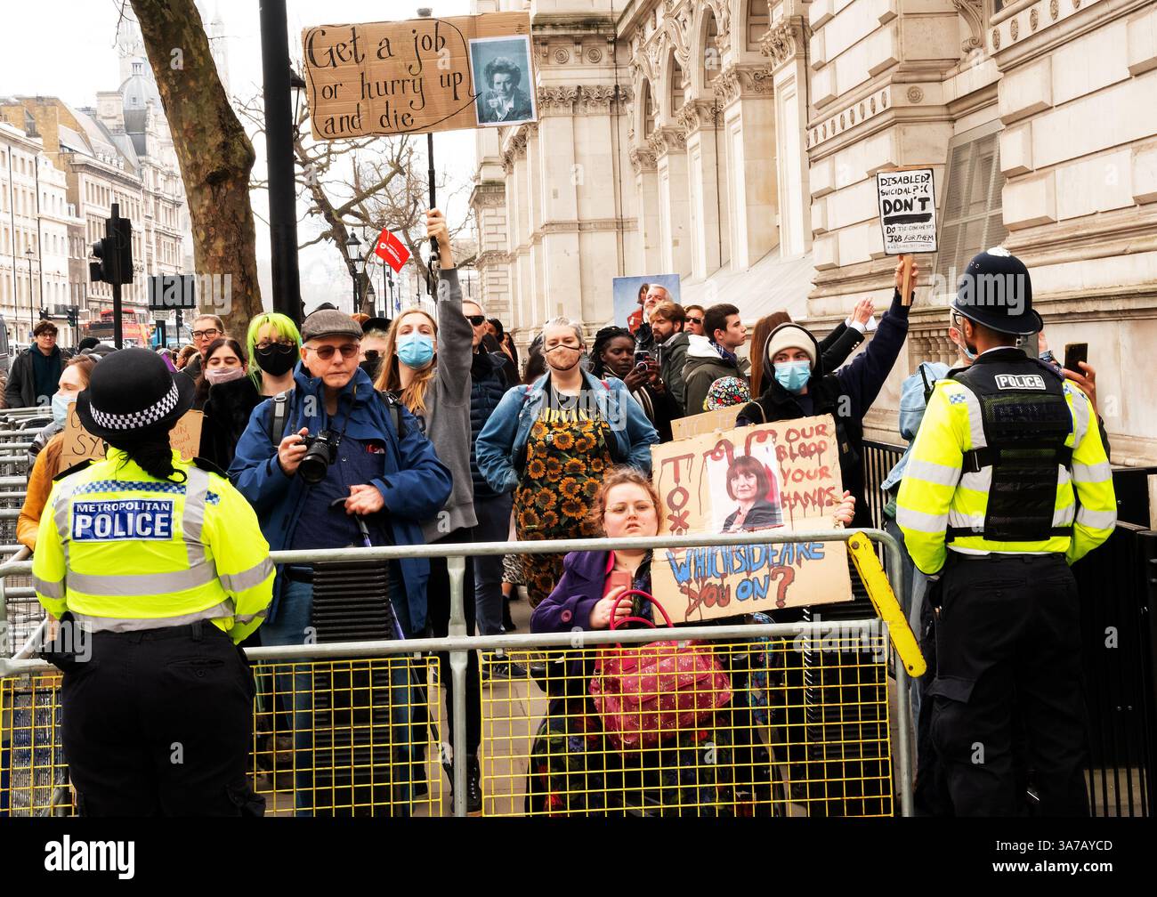 London 26th March 2025. Disabled People Against Cuts (DPAC) and allies ...