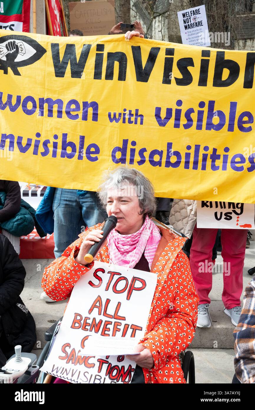 London 26th March 2025. Disabled People Against Cuts (DPAC) and allies ...