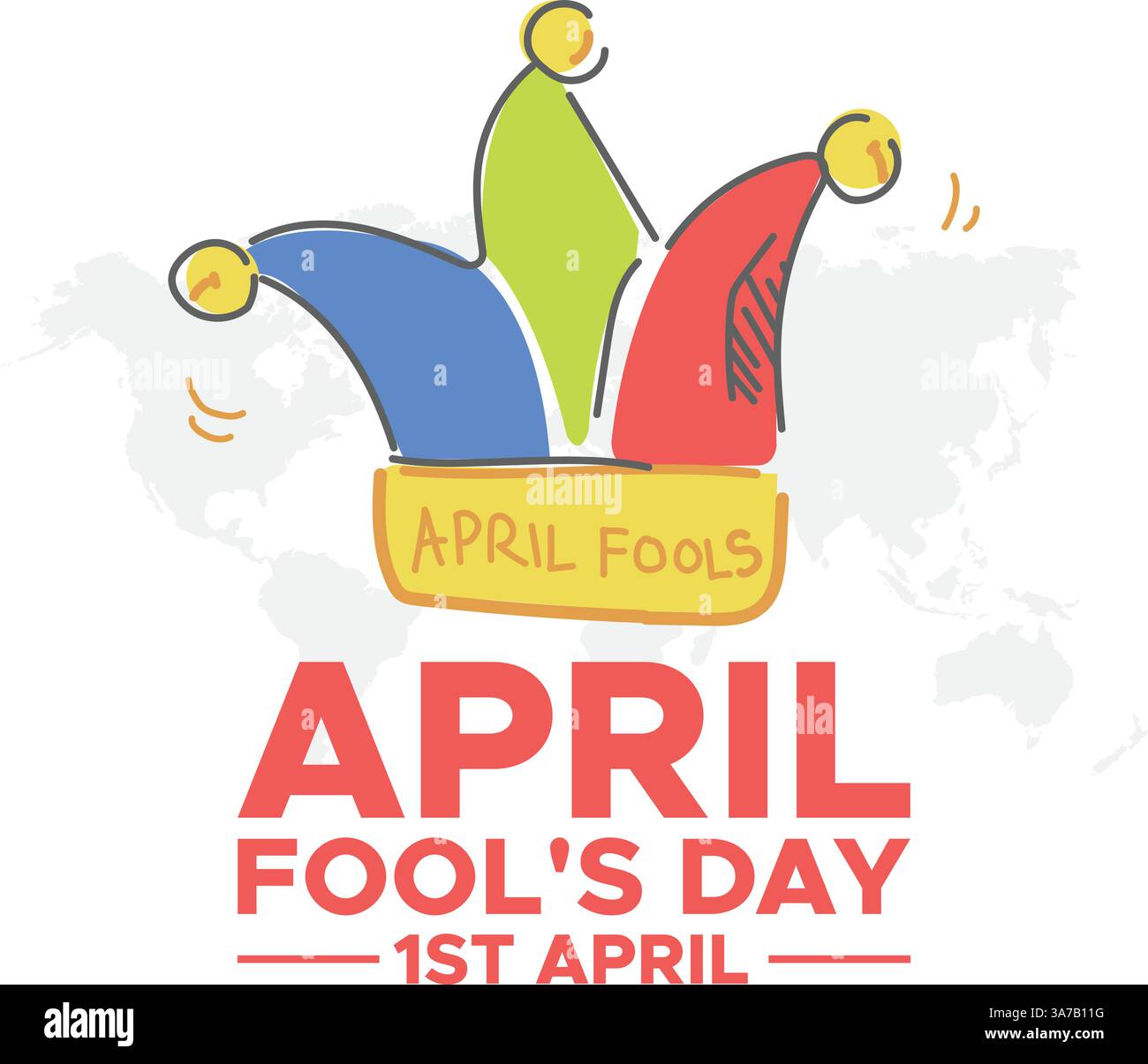 April Fools Day, April fools day. April 01. April fools day vector ...