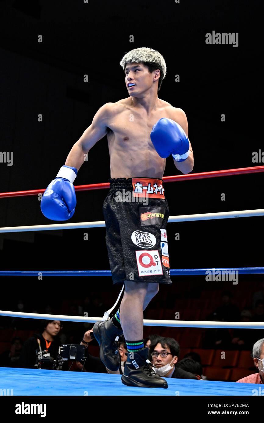 Yoshimitsu Kimura during the test to be professional boxing test (A ...