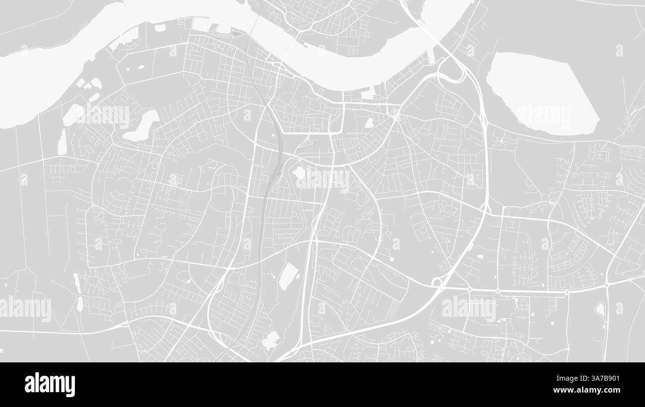 Background Aalborg map, Denmark, white and light grey city poster ...