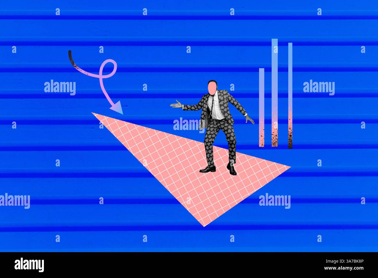 Composite sketch image design trend artwork collage of manager hr ...