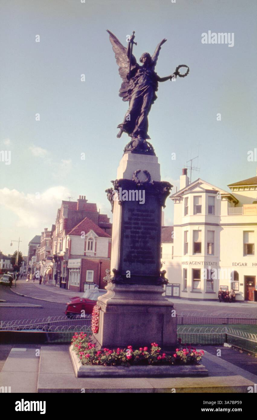 War Memorial at Memorial Roundabout, Eastbourne, taken in the 1960s ...