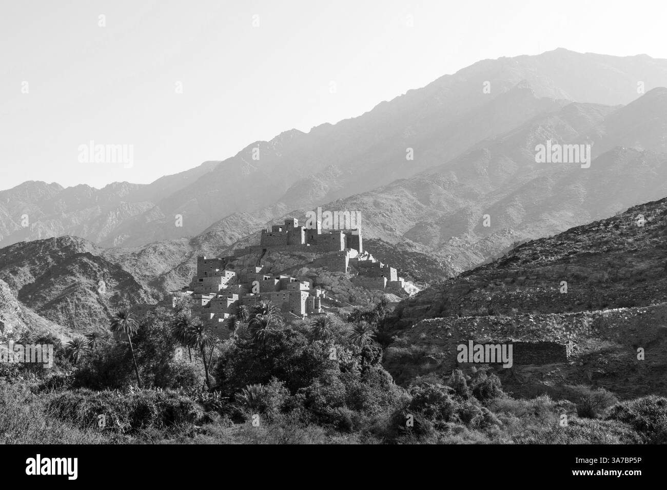 The village of Thee Ain in Al-Baha, Saudi Arabia is a unique heritage ...