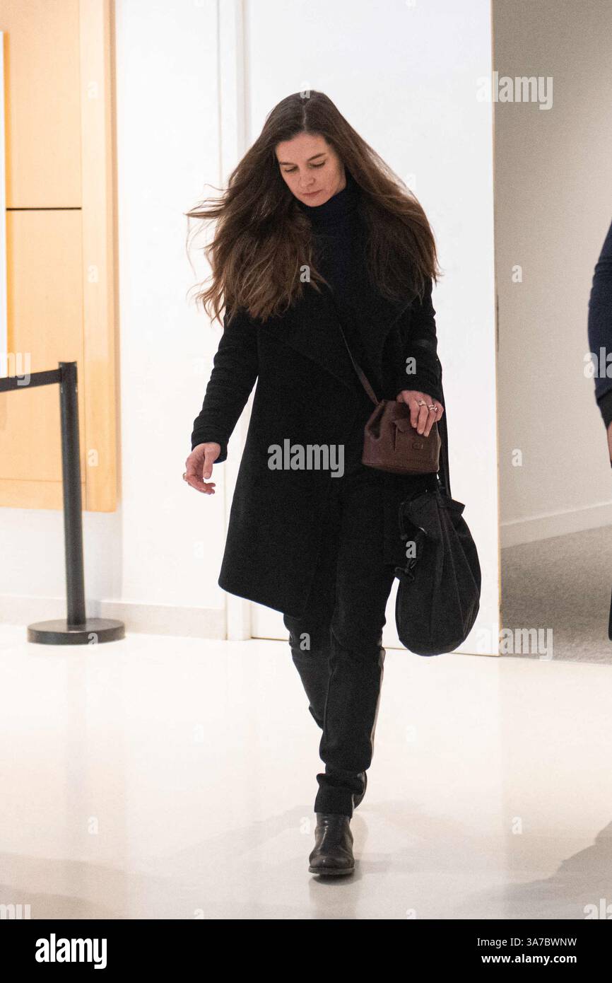 Paris, France. 27th Mar, 2025. Depardieu's girlfriend Magda Vavrusova ...