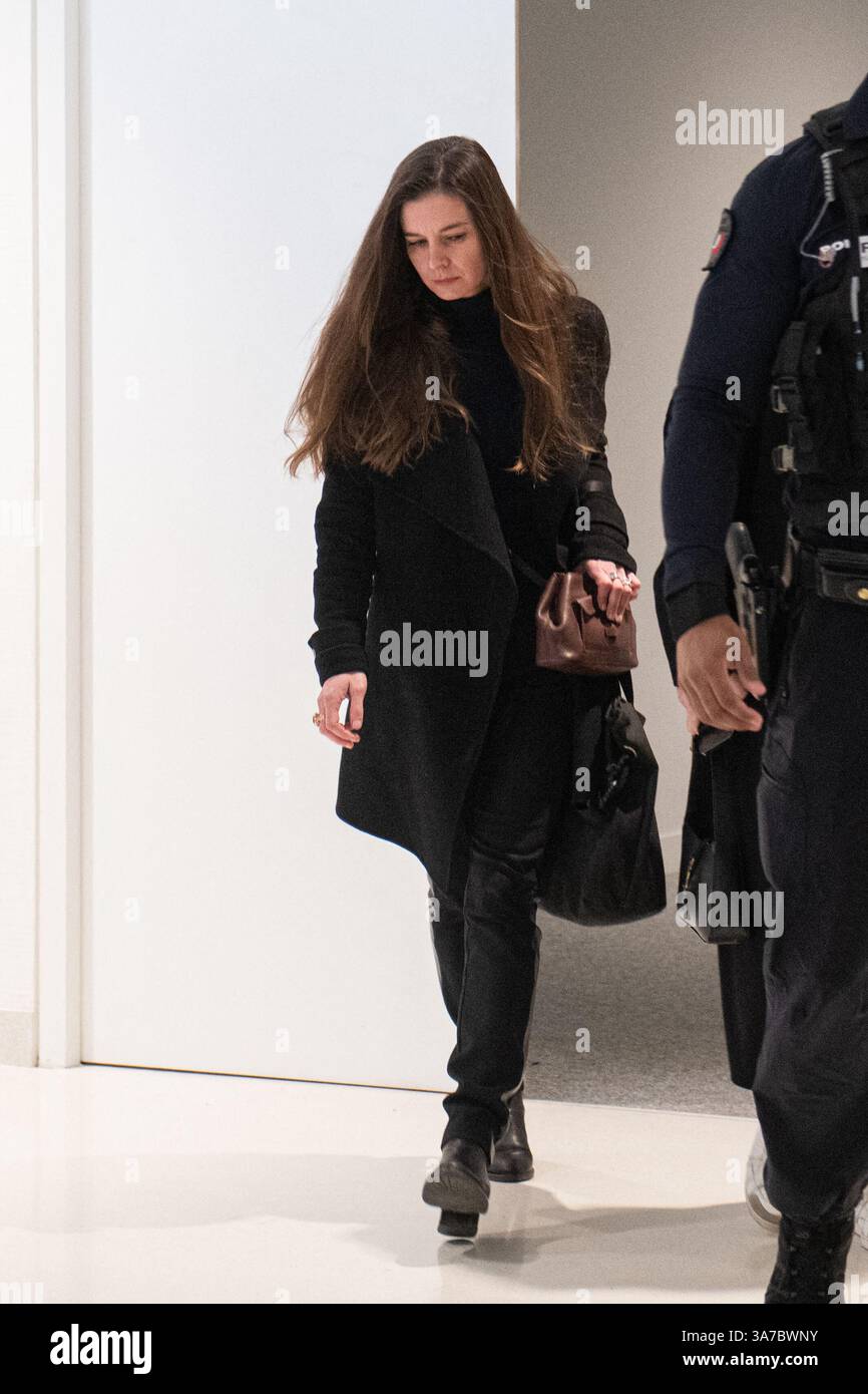Depardieu's girlfriend Magda Vavrusova arrives for the trial of French ...