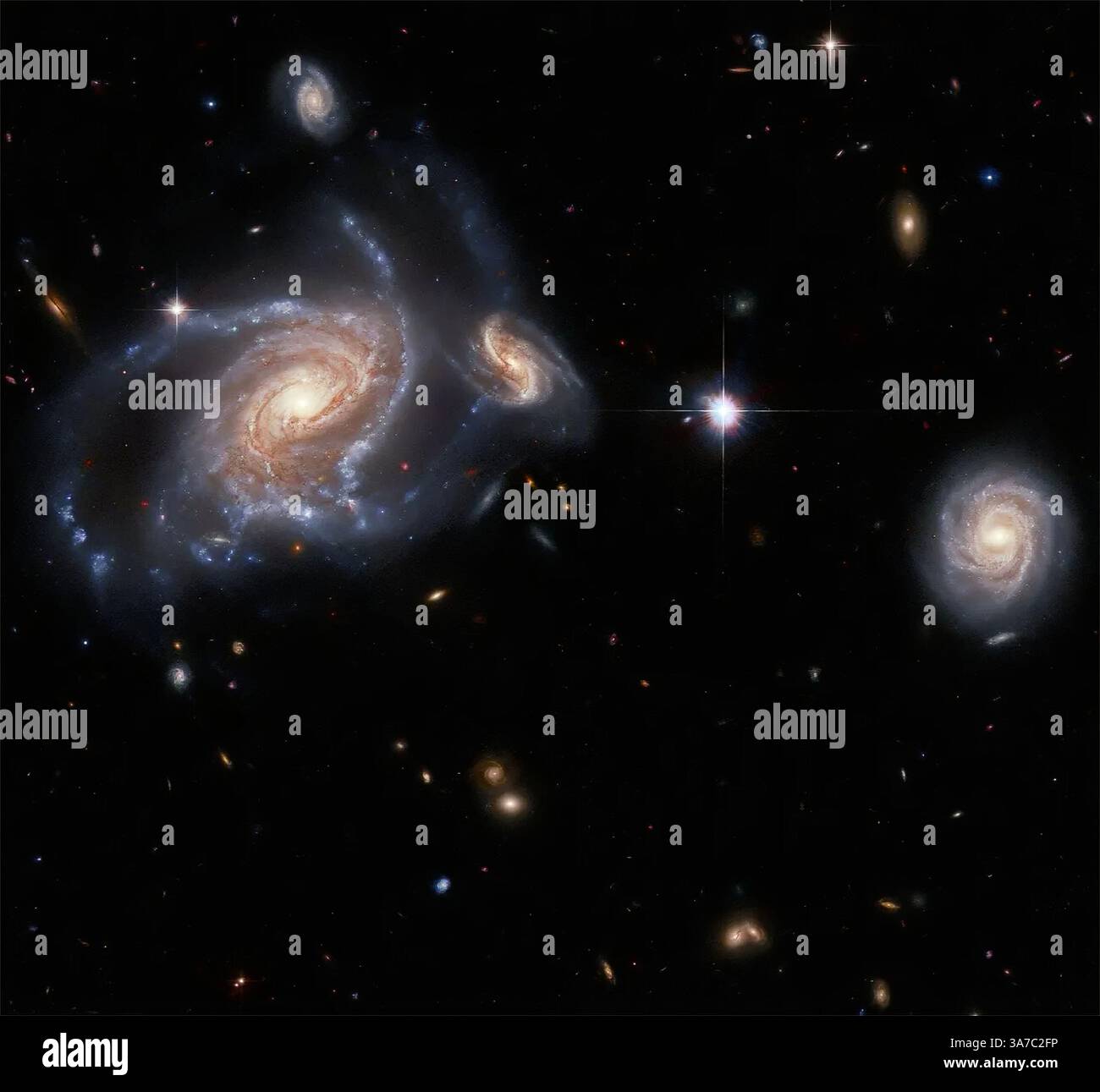 Interacting galaxies hi-res stock photography and images - Alamy