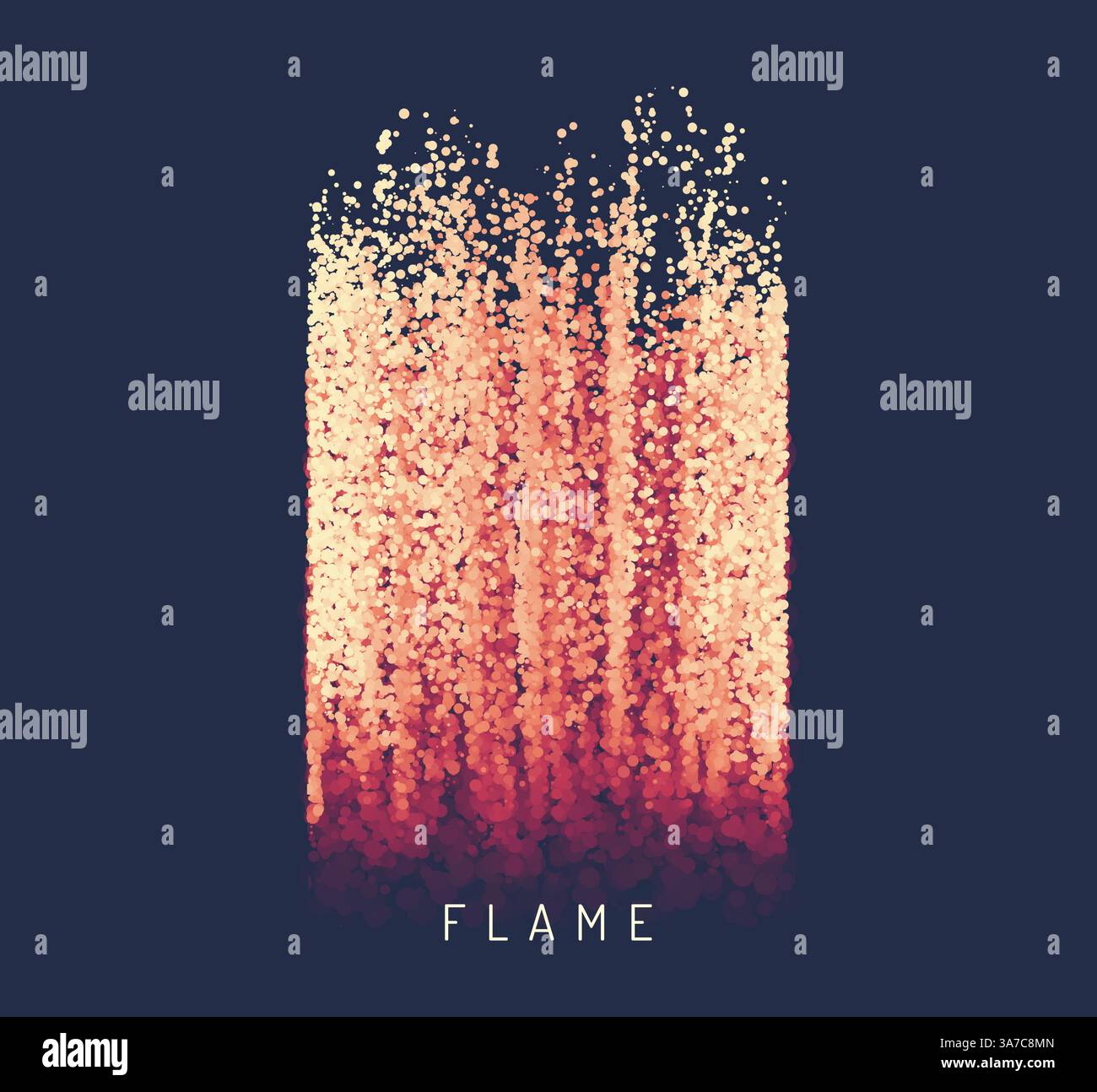 Flame fire background for design and presentation. A burst of sparks ...