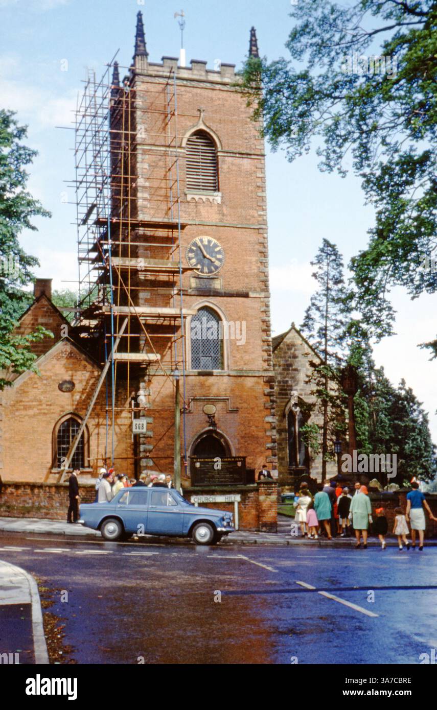 A 1960s street scene outside St Bartholomew’s Church in Penn ...