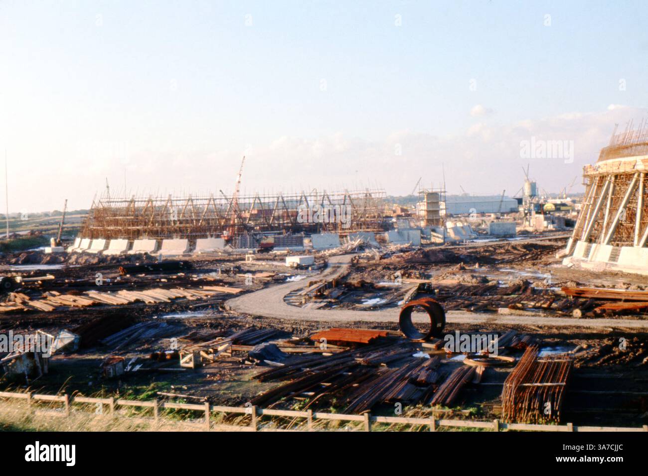 This original photograph taken in April 1969 shows the construction ...