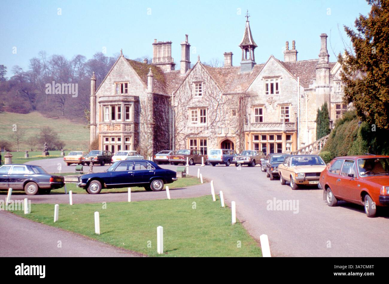 A view of the historic Manor House Hotel in Castle Combe, Wiltshire ...