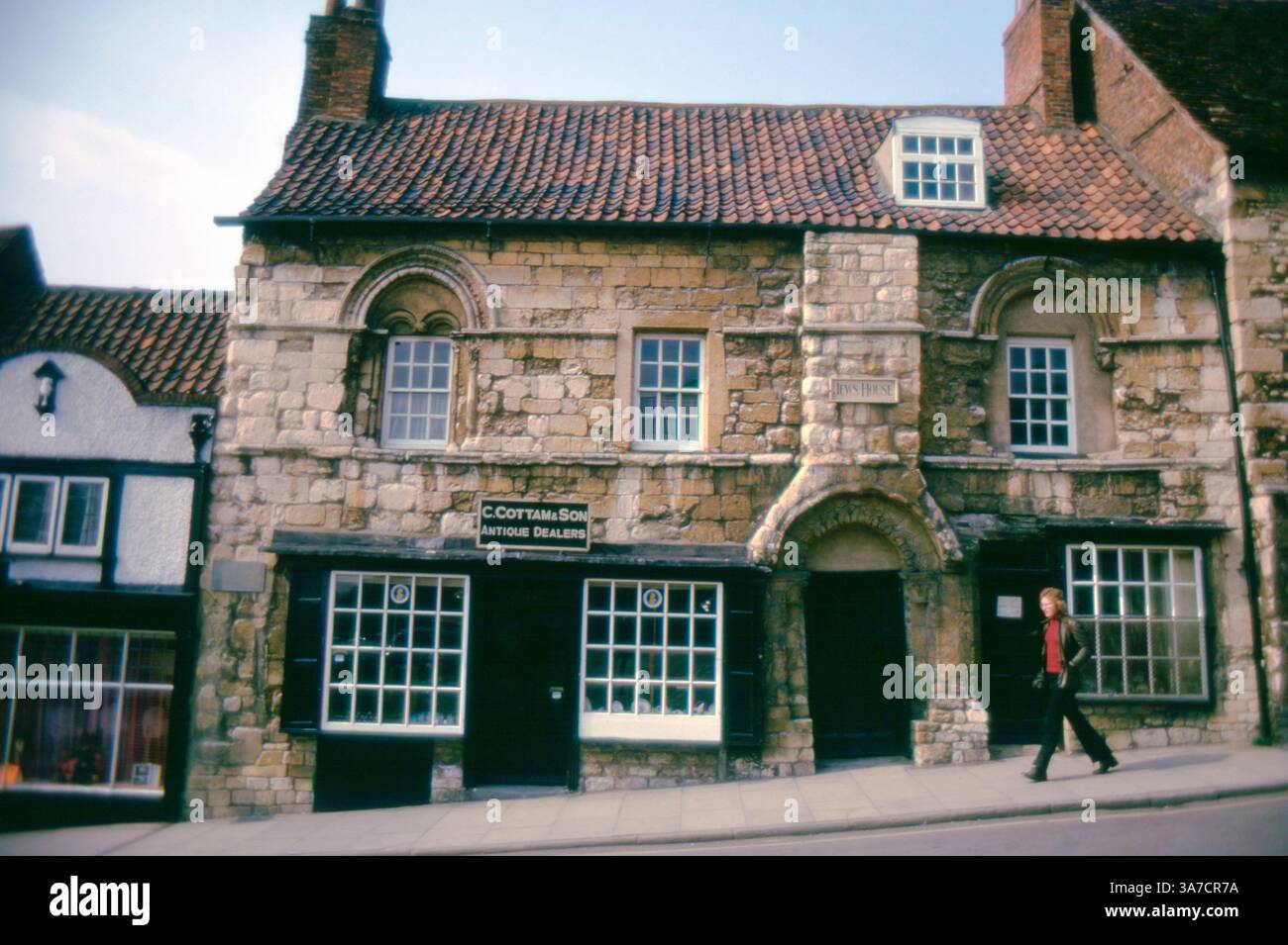 Jew's House in Lincoln, England, photographed in 1974. One of the ...