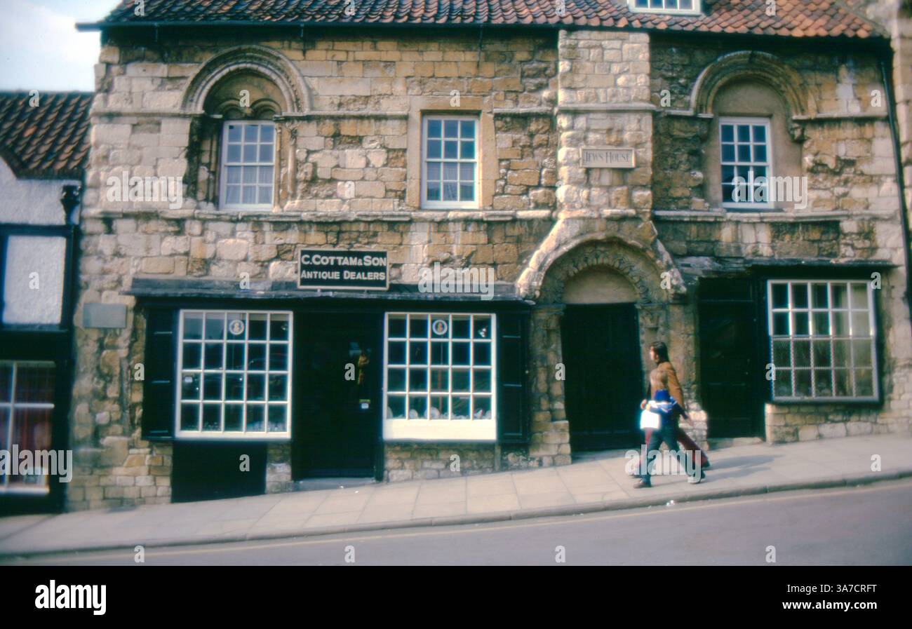 Jew's House in Lincoln, England, photographed in 1974. One of the ...