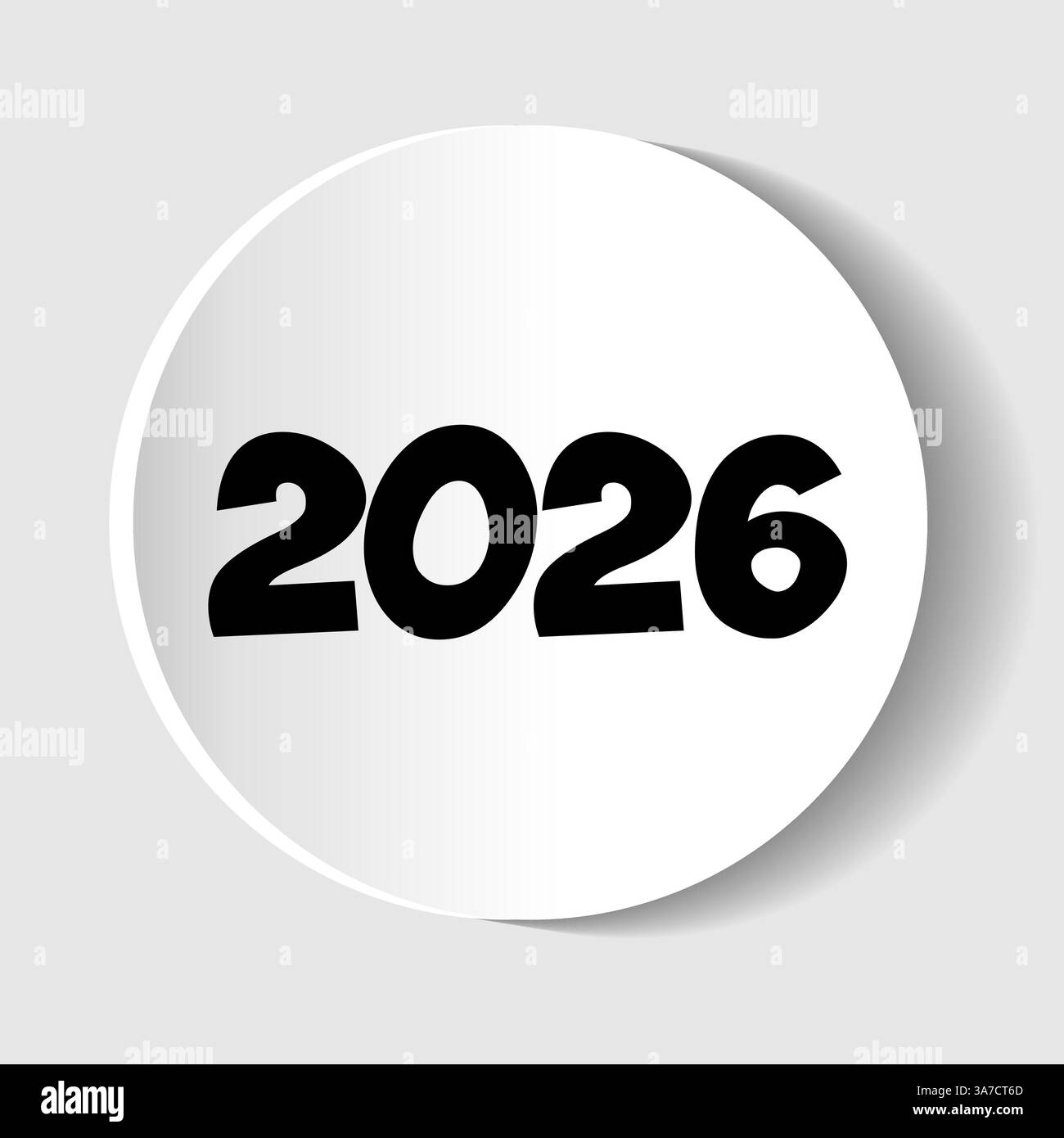 Happy new year 2026 icon. Vector Stock Vector Image & Art - Alamy