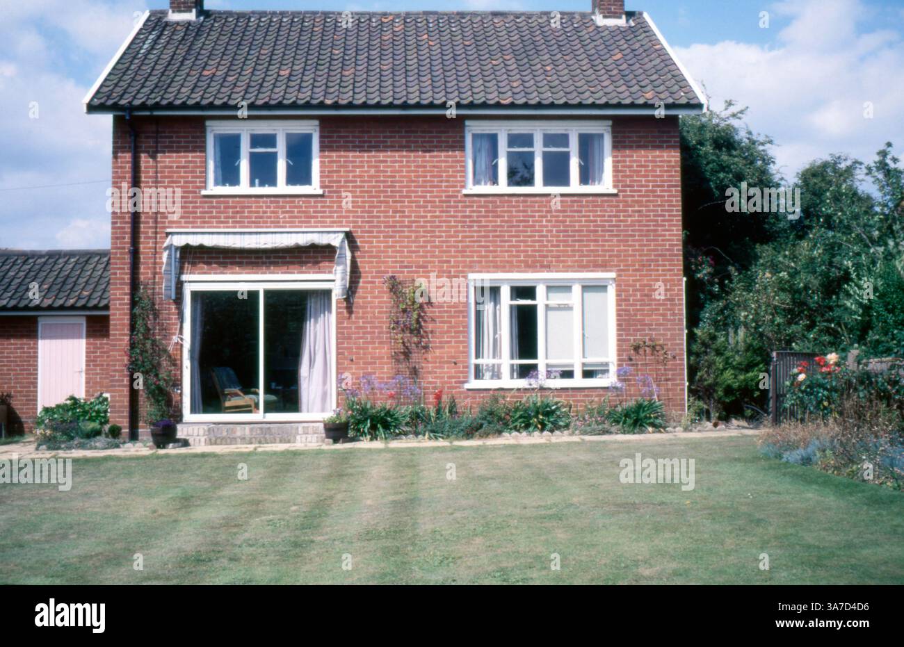 A typical British detached house photographed in August 1988 ...