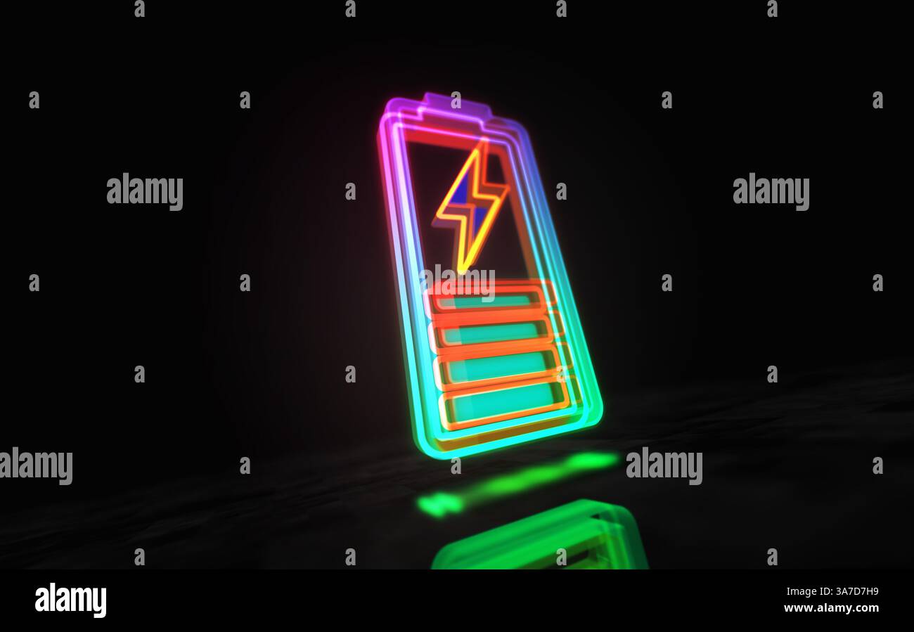 Battery charge and energy storage symbol digital concept. Network ...