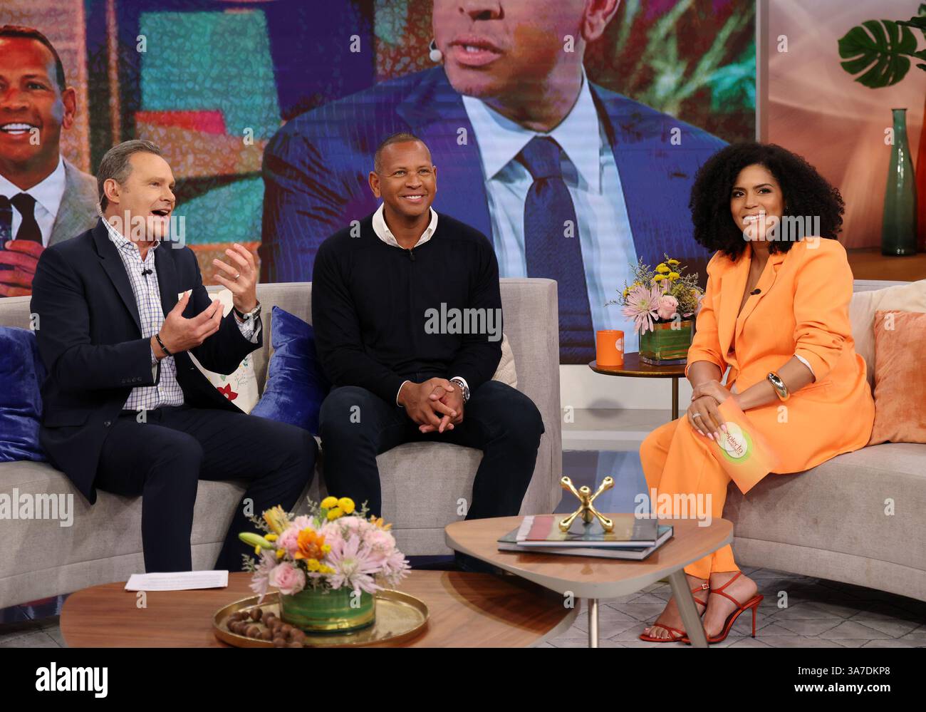 DORAL FL-MARCH 27: Alan Tacher, Alex Rodriguez and Francisca are seen ...