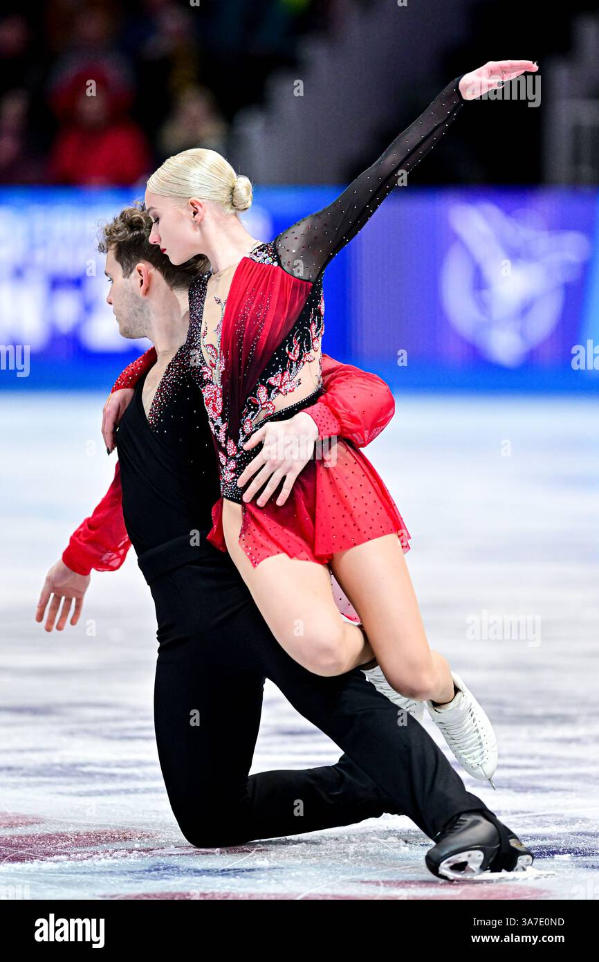 Milania VAANANEN & Filippo CLERICI (FIN), during Pairs Short Program ...