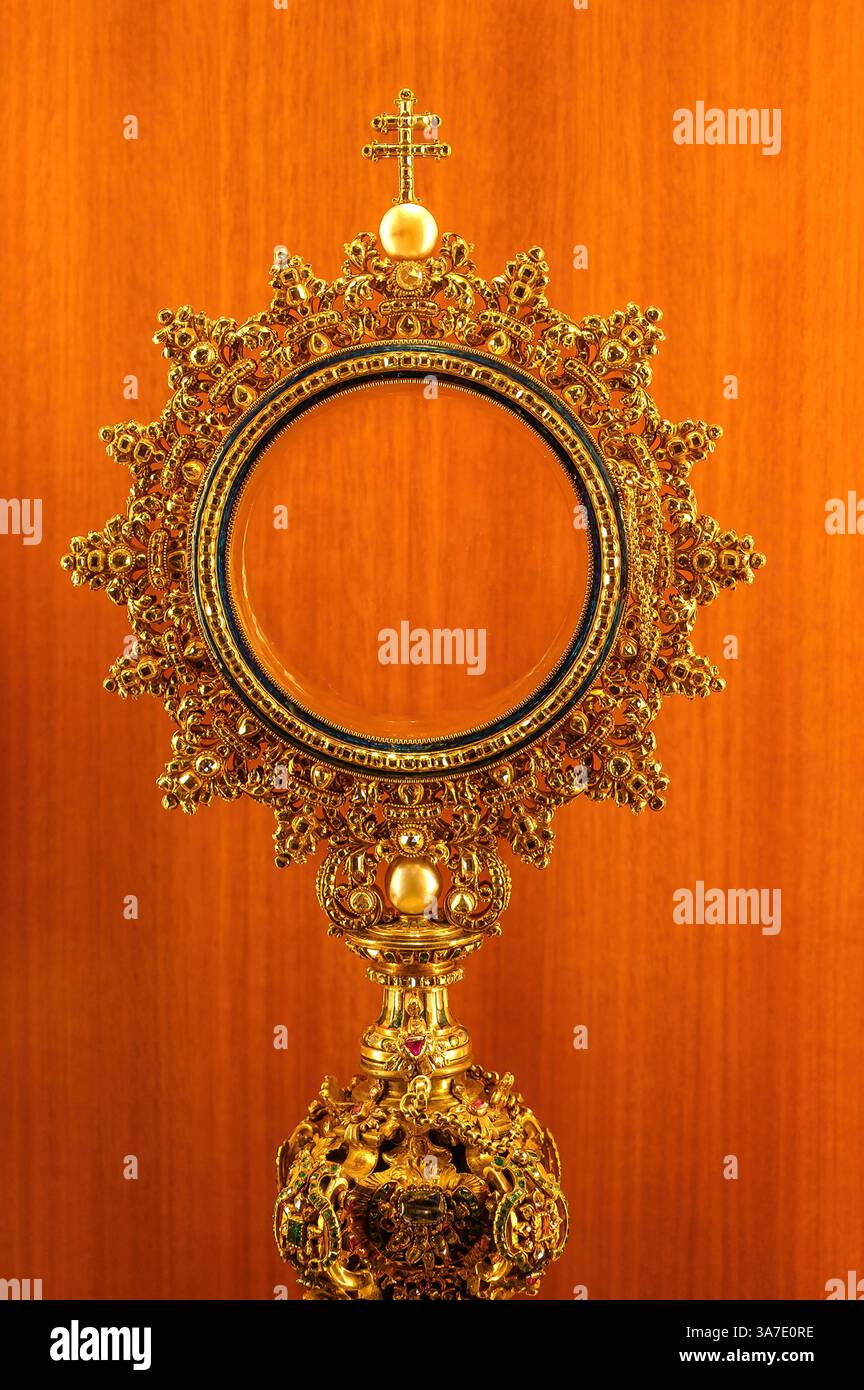 Ancient medieval religious object in the Seville Cathedral Stock Photo ...