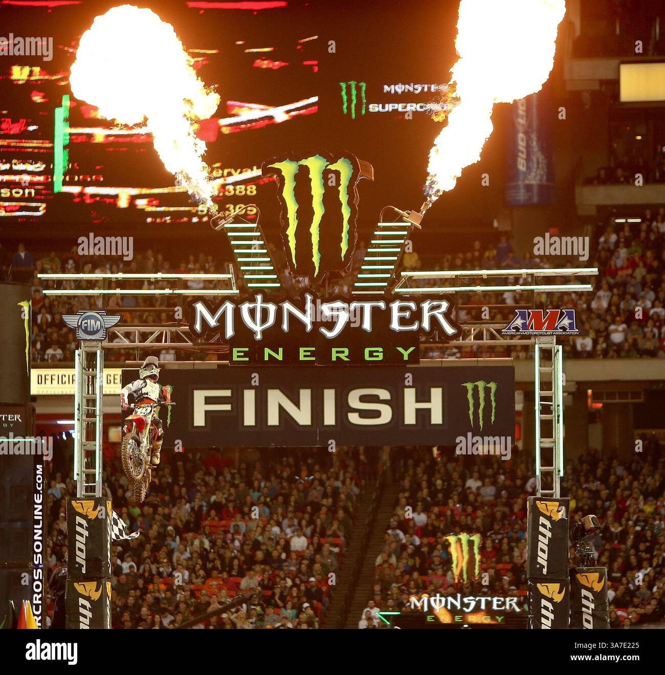 Feb. 23, 2013 - Atlanta, Georgia, USA - GEICO Honda 250cc rider Wil ...