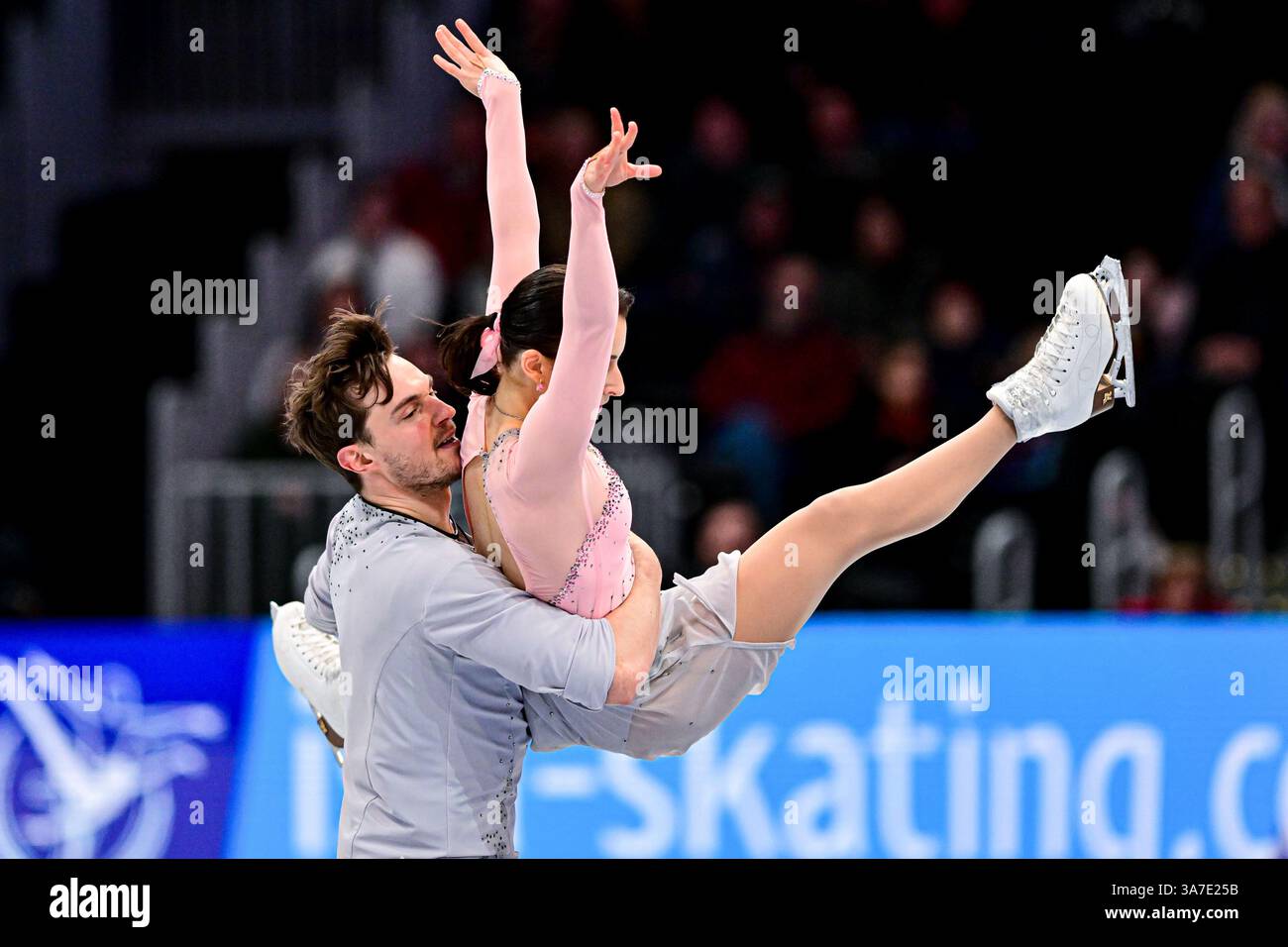 Daria DANILOVA & Michel TSIBA (NED), during Pairs Short Program, at the ...