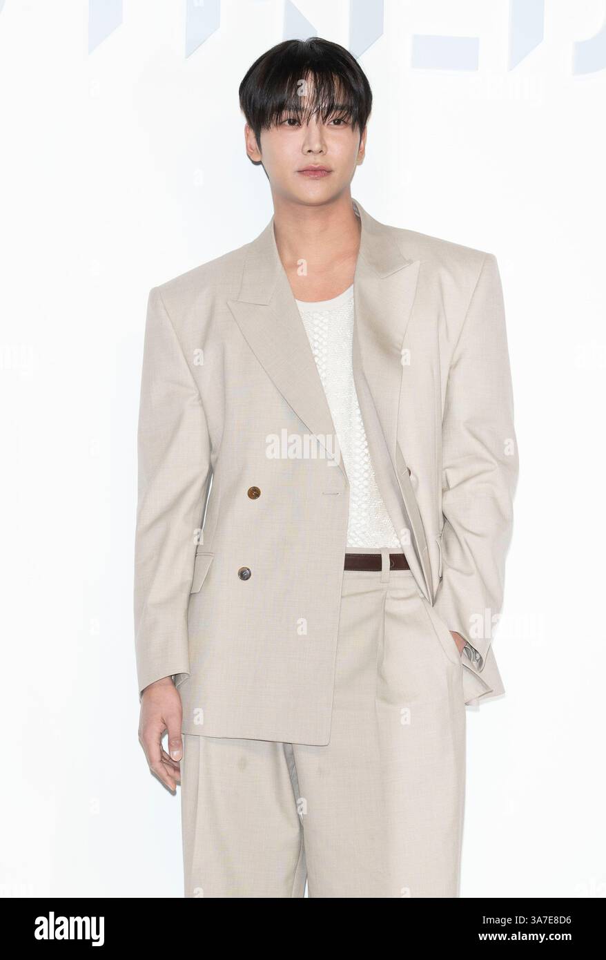 Seoul, South Korea. 26th Mar, 2025. South Korean actor and singer Rowoon, attends a photocell ...