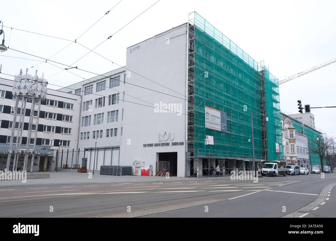 27 March 2025, Saxony-Anhalt, Dessau-Roßlau: View of the former Zeeck ...