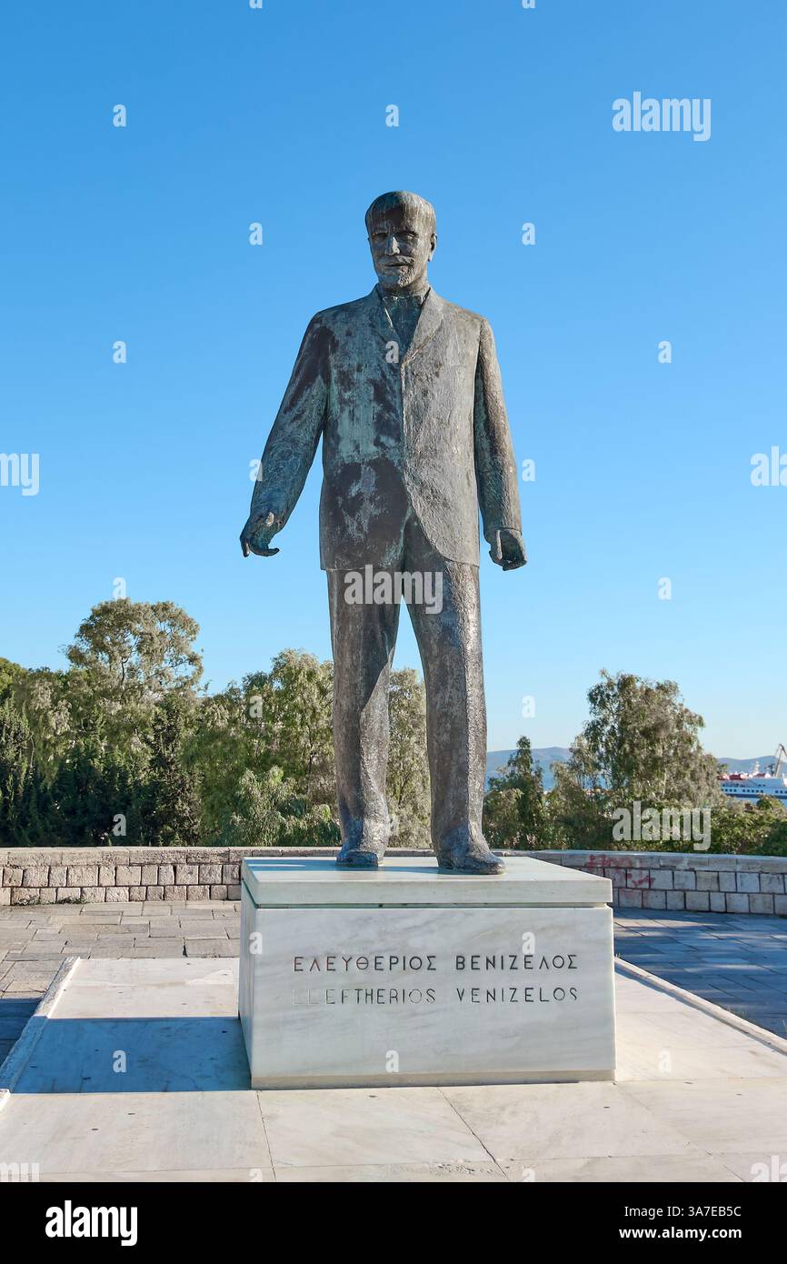 Crete.Greece - March 27, 2025: Cultural tribute to Eleftherios ...