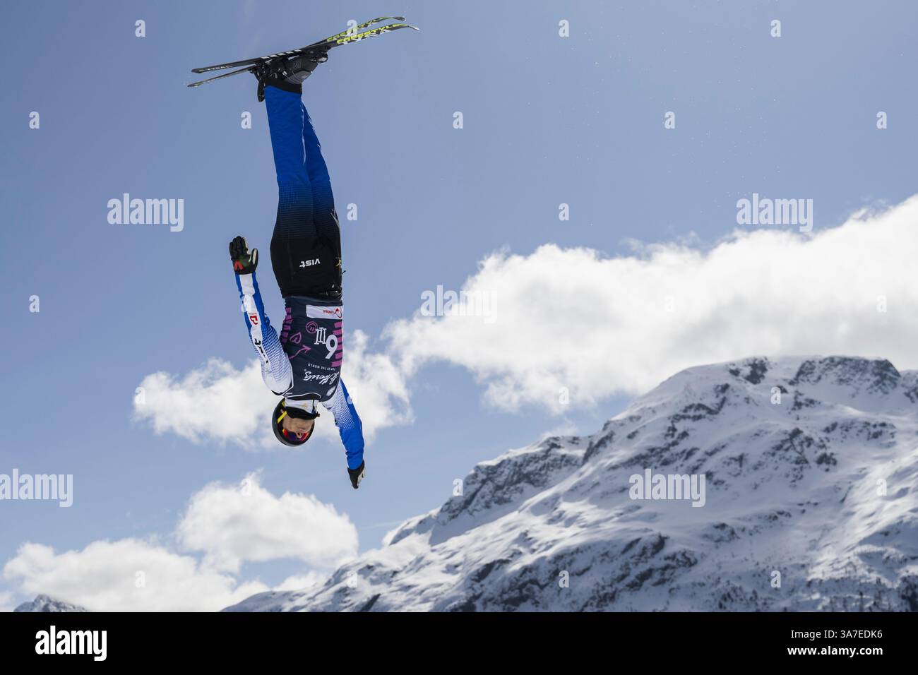 Dmytro Kotovskyi of Ukraine competes in the Aerials Mixed Team ...