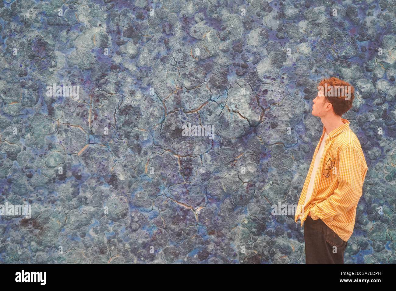London, UK 27 March 2025. Image: Bosco Sodi, Organic Blue, 2009 ...
