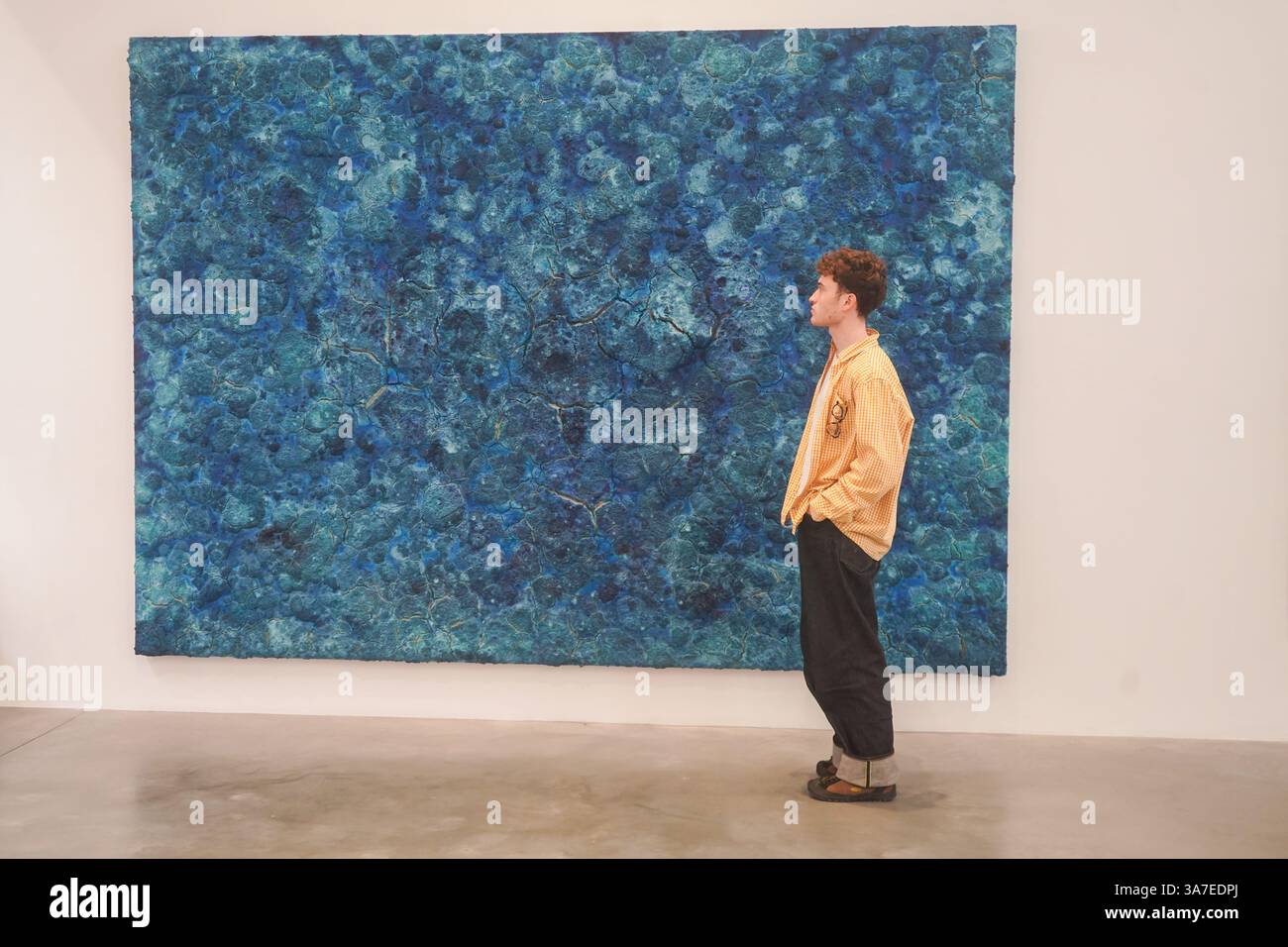 London, UK 27 March 2025. Image: Bosco Sodi, Organic Blue, 2009 ...