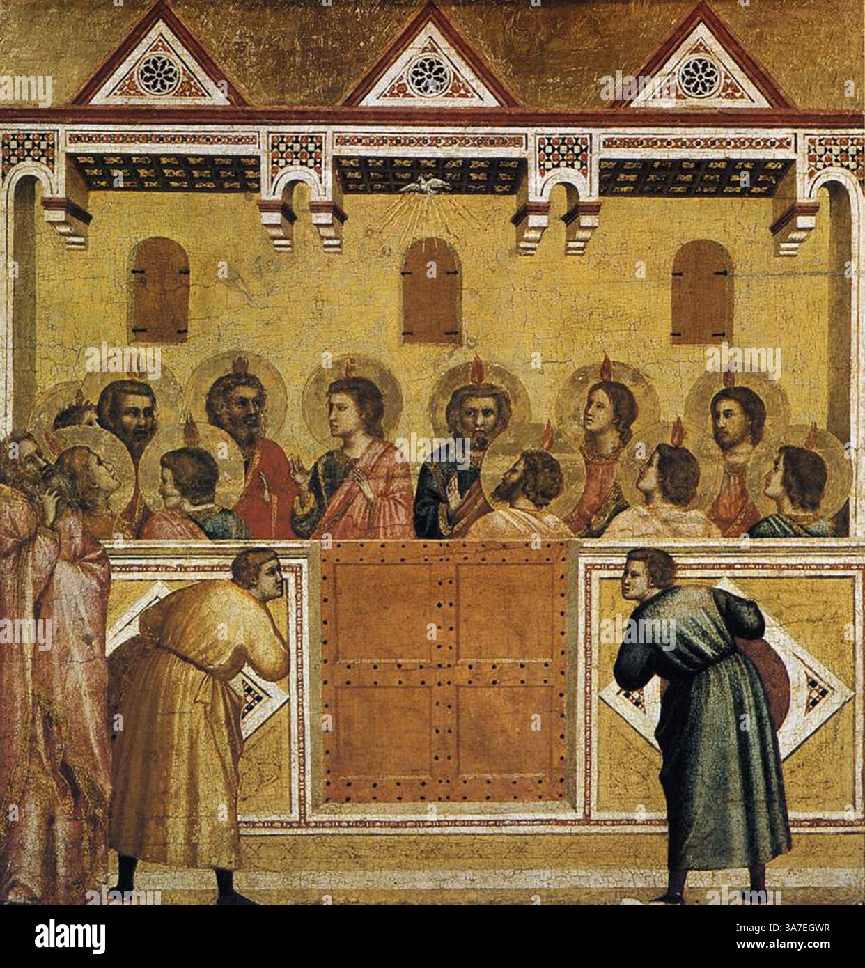 Pentecost - GIOTTO di Bondone (b. 1267, Vespignano, d. 1337, Firenze ...