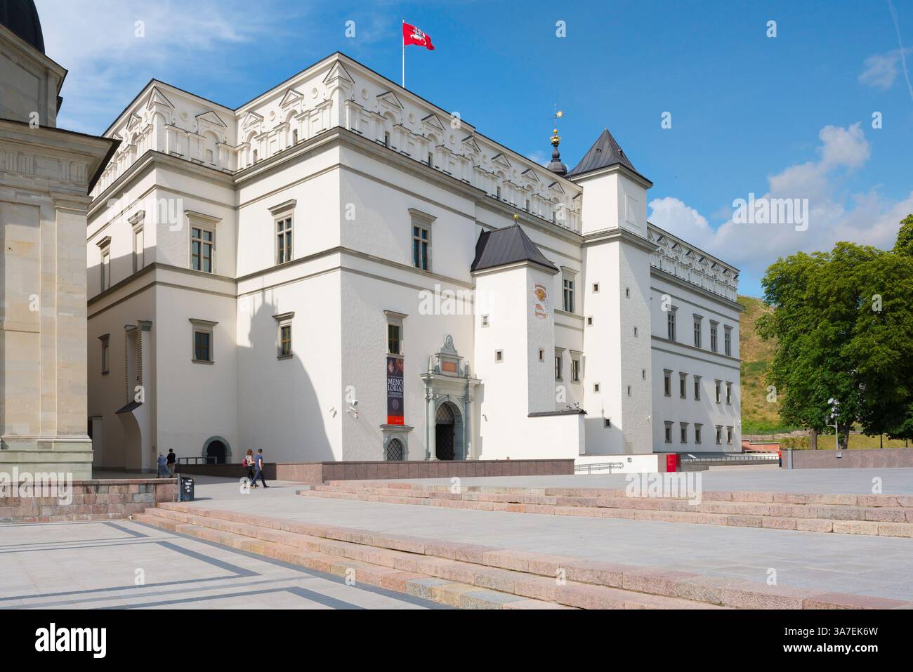 Palace of The Grand Dukes Of Lithuania, view of the south side of the ...